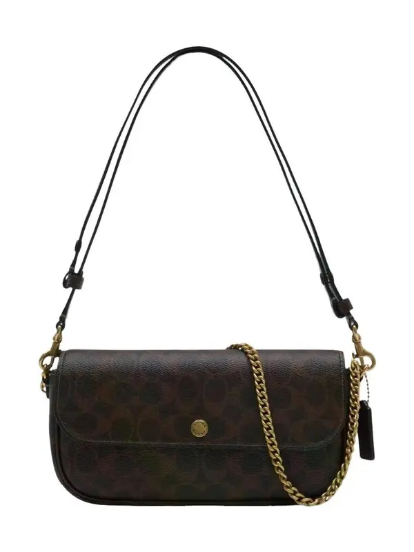 COACH Brook Flap Shoulder Bag - Brown