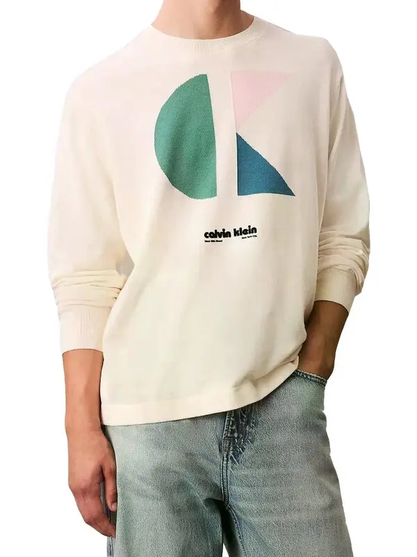 Calvin Klein Graphic Sweatshirt - Neutrals
