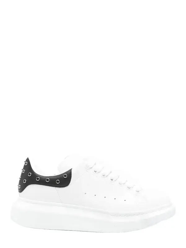 Alexander McQueen Eyelet-detailed Lace-up Sneakers - White