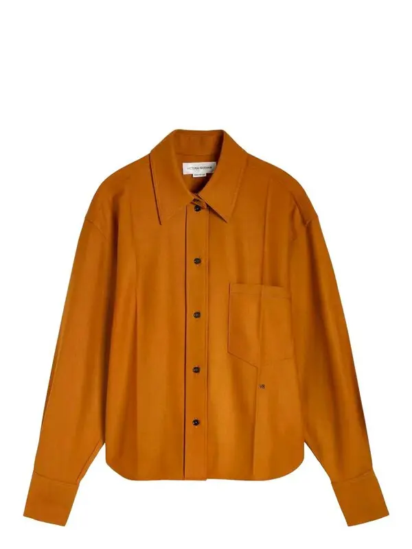 Victoria Beckham Pocket Button Shirt - Orange