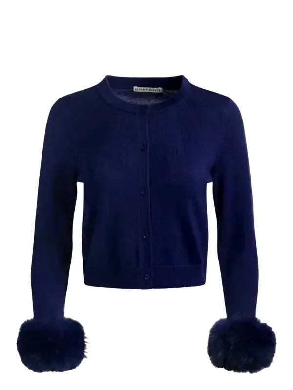 Alice + Olivia Dollie Cardigan - Blue