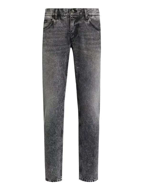 Dolce & Gabbana Logo-plaque Jeans - Grey