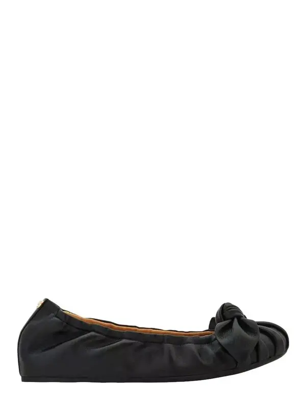 FERRAGAMO Bow-detail Ballet Flats - Black