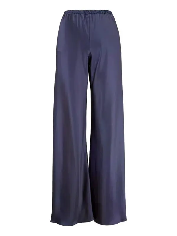 PETER COHEN Silk Palazzo Trousers - Blue