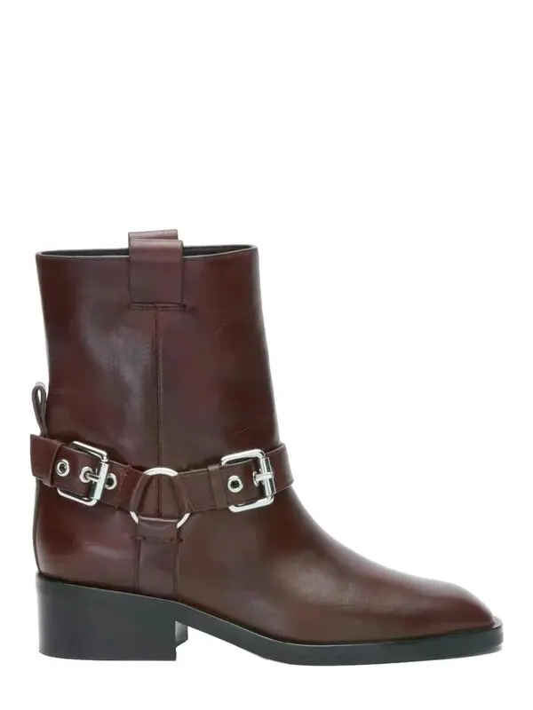 3.1 Phillip Lim Buckle-strap Boots - Brown
