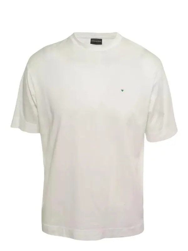 Emporio Armani Logo-embroidered T-shirt - White