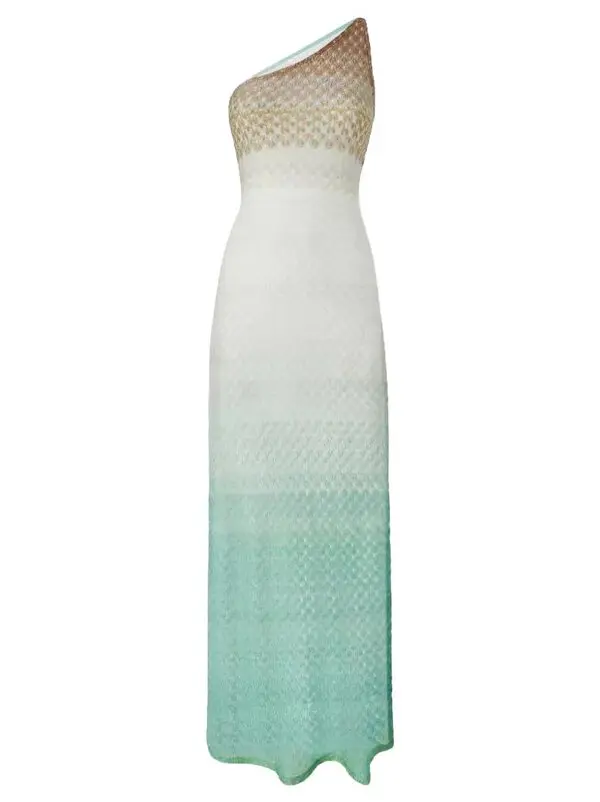 Missoni Ombre One-shoulder Dress - White