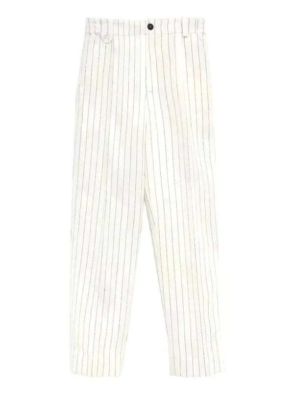 Jacquemus Stripe-pattern Trousers - White