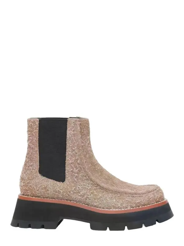 3.1 Phillip Lim Kate Textured Chelsea Boots - Neutrals