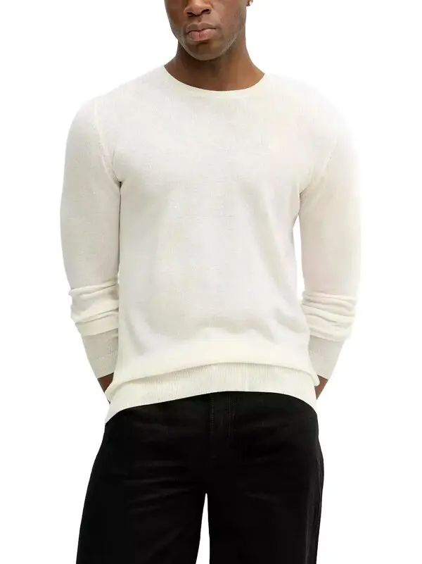 Karl Lagerfeld Logo Crew-neck Sweater - Neutrals