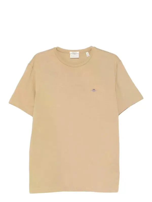 Gant Logo Short-sleeve T-shirt - Neutrals