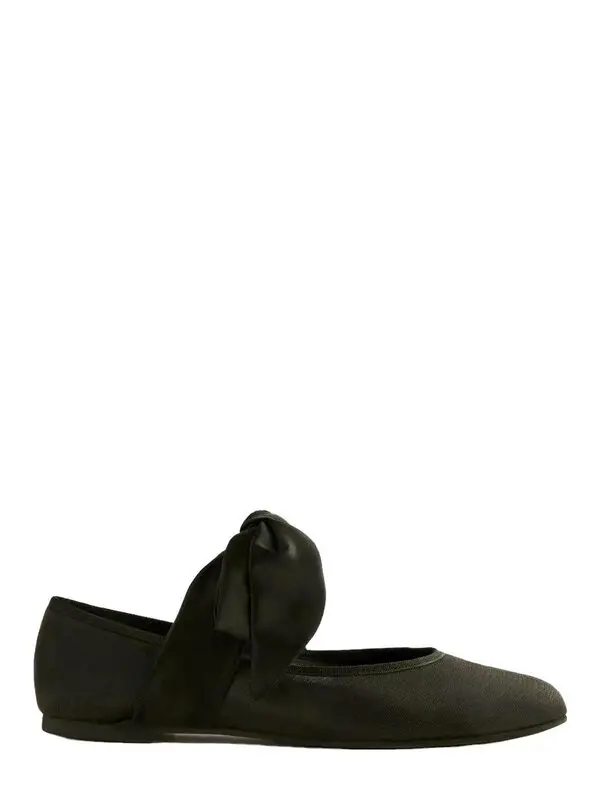 REFORMATION Talia Ballerina Flats - Black