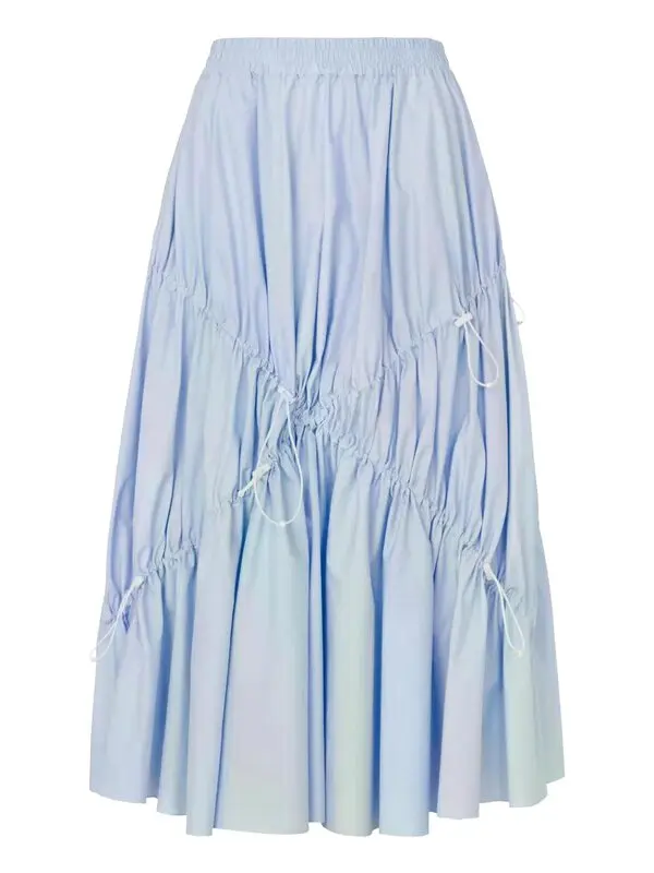 Moschino Elastic-waist Gathered Skirt - Blue