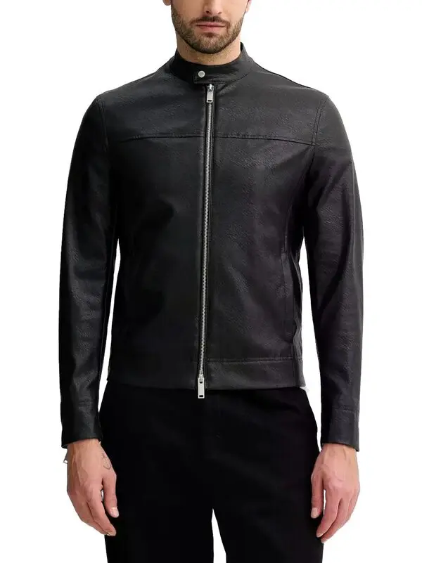 Sisley Faux-leather Jacket - Black