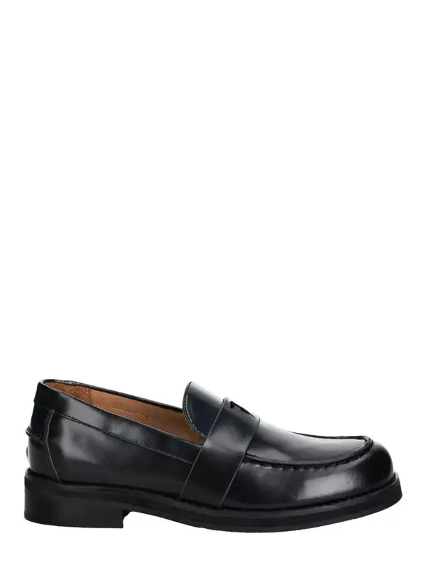 TRUSSARDI Leather Loafers - Black