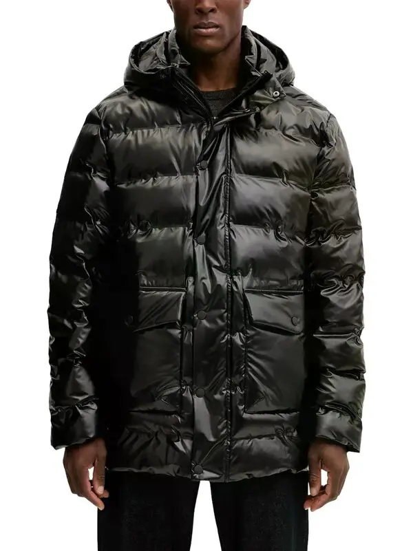 Karl Lagerfeld Hooded Padded Jacket - Black