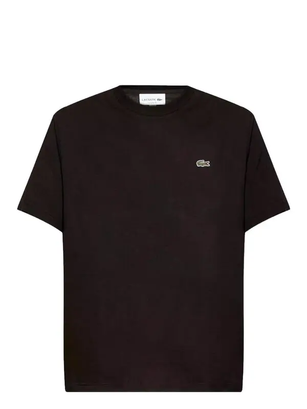 Lacoste Logo-appliqué T-shirt - Black