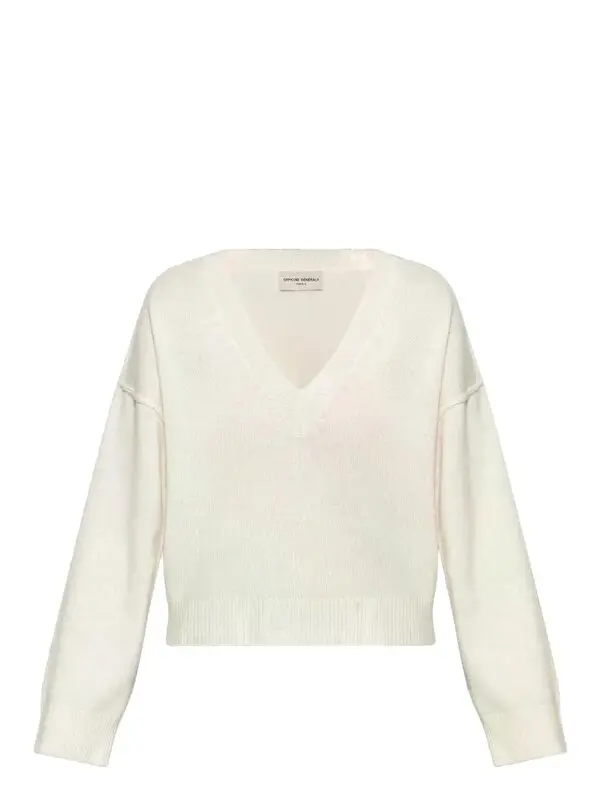 Officine Générale Misty V-neck Sweater - Neutrals