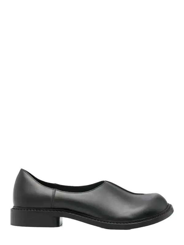 PHILEO Slip-on Leather Loafers - Black