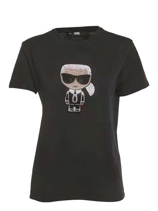 Karl Lagerfeld Rhinestone-embellished T-shirt - Black