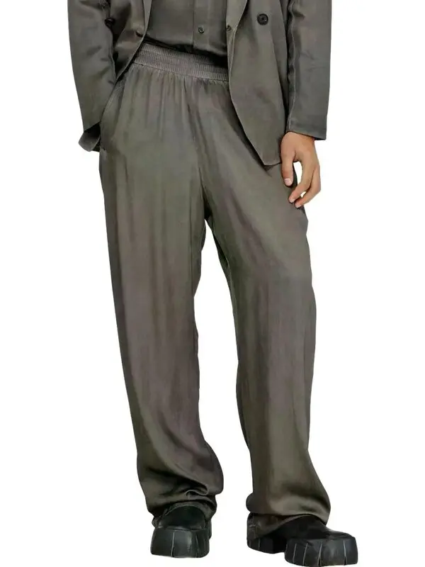 DIESEL® Treated Fluid Viscose Track Pants - Grey