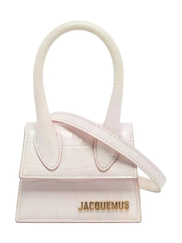 Jacquemus Le Chiquito Embossed Leather Bag - Pink