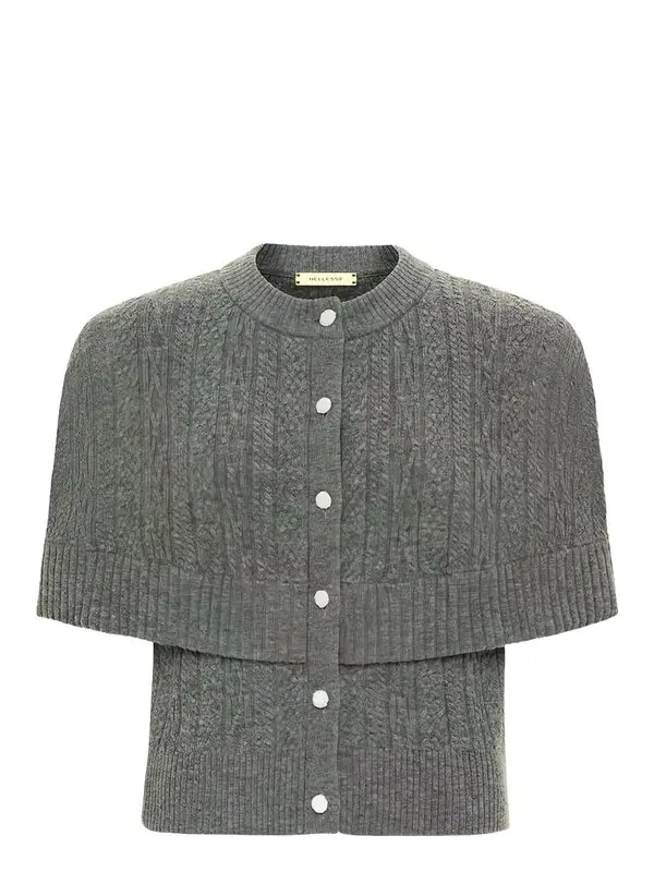 Hellessy Cable-knit Buttoned Cardigan - Grey