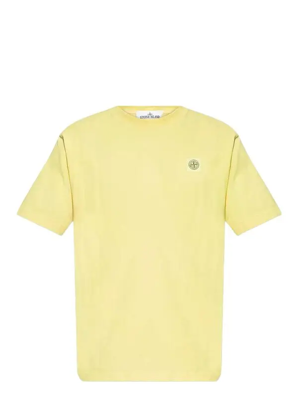 Stone Island Logo-patch T-shirt - Yellow
