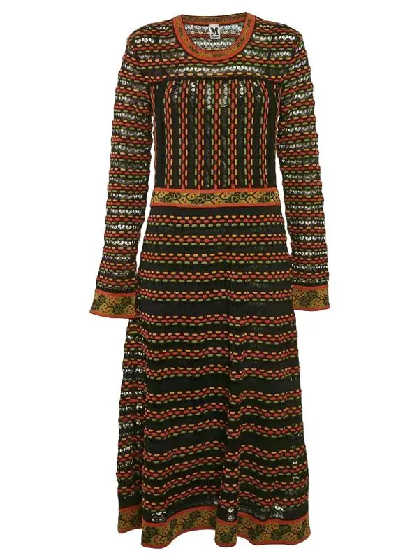 Missoni Long-sleeve Midi Dress - Black