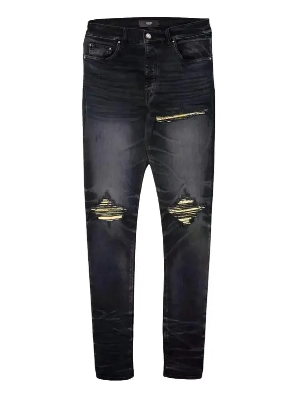 Amiri Mx1 Bandana Patch Jeans - Black
