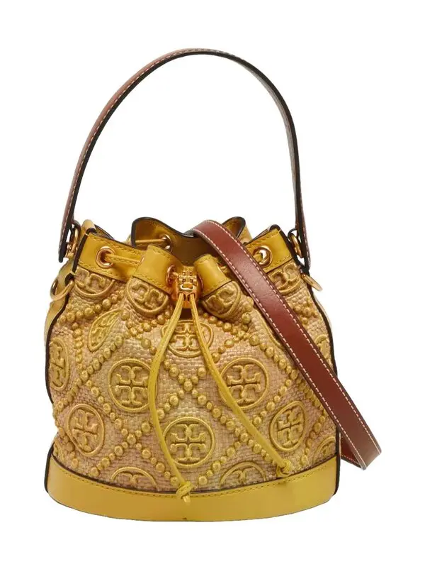 Tory Burch T-monogram Bucket Bag - Neutrals