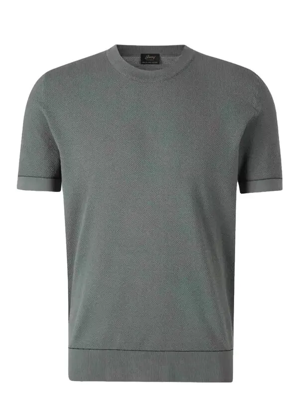 Brioni Textured T-shirt - Green
