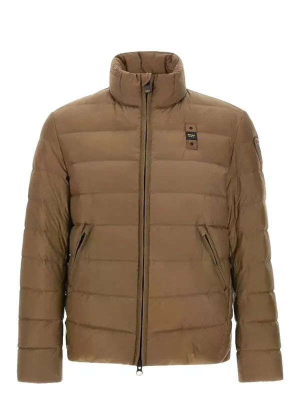 BLAUER. Austin Quilted Zip Jacket - Brown