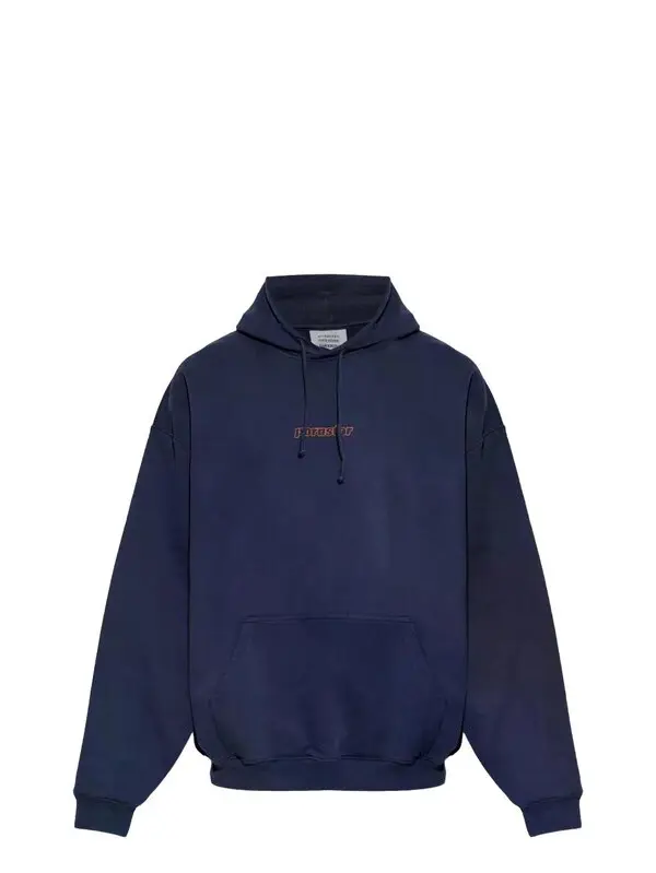 Vetements Lettering Hoodie - Blue