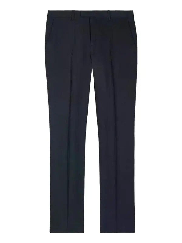 Paul Smith Linen Tapered-fit Trousers - Blue