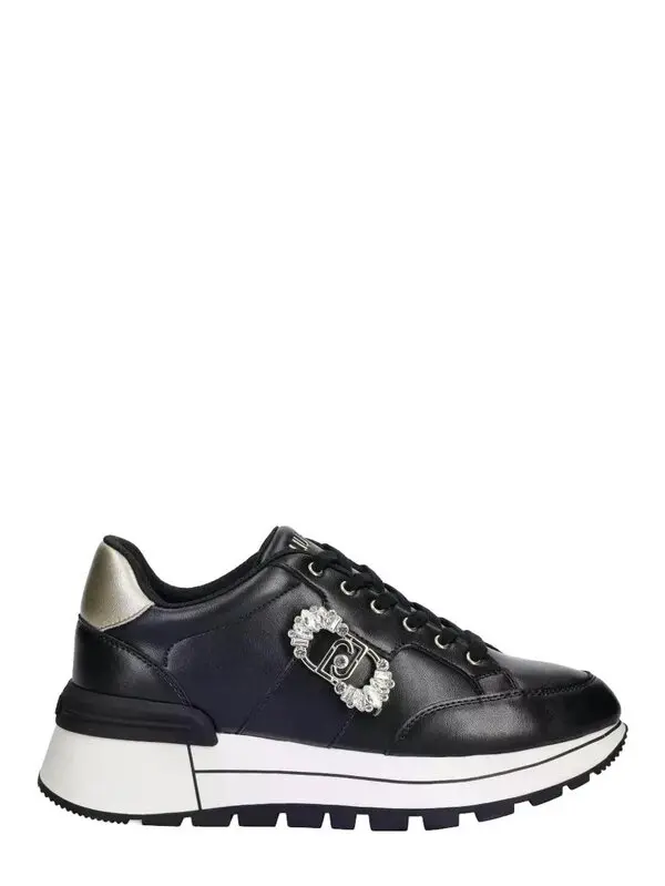 Liu Jo Embellished Lace-up Sneakers - Black