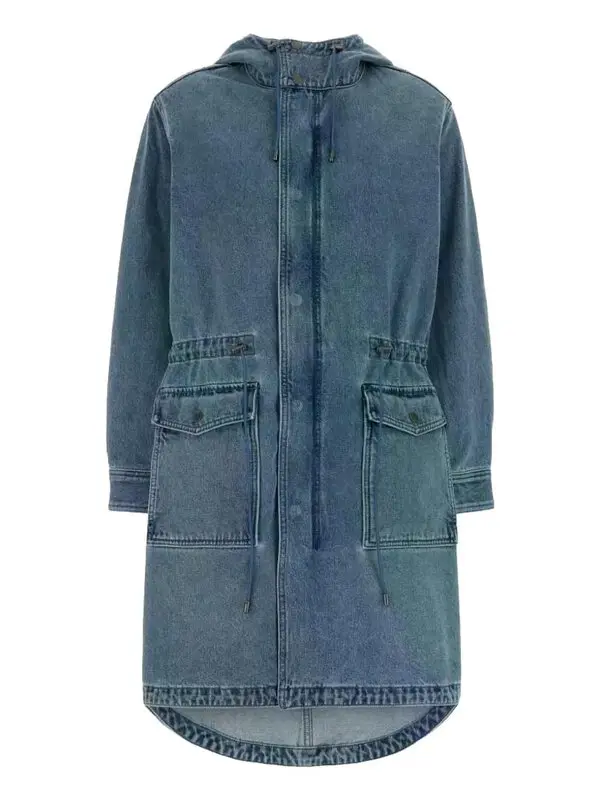 Michael Kors Cotton Parka Coat - Blue