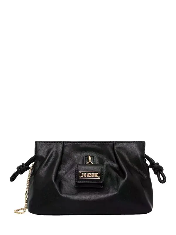 Moschino Logo-detail Shoulder Bag - Black