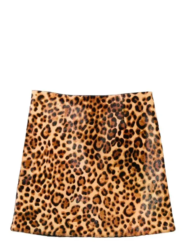 THELAURENT Animal-print Mini Skirt - Brown