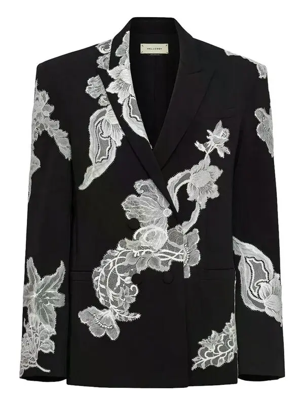 Hellessy Freddie Lace Blazer - Black