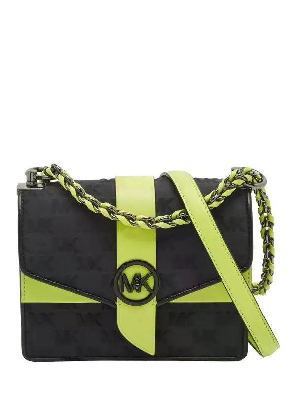 Michael Kors Greenwich Logo Shoulder Bag - Black