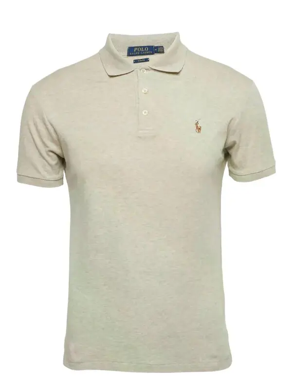 Polo Ralph Lauren Embroidered-logo Polo Shirt - Neutrals