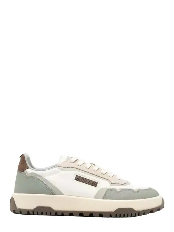 AUTRY Panelled Lace-up Sneakers - White