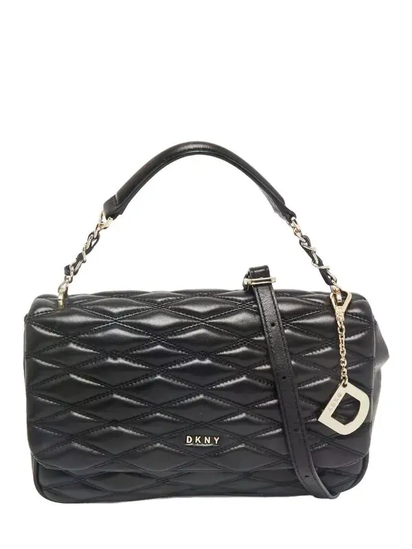 Dkny Lara Diamond-quilted Tote Bag - Black