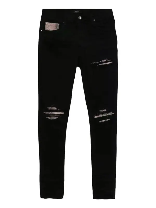 Amiri Mx1 Five-pocket Jeans - Black