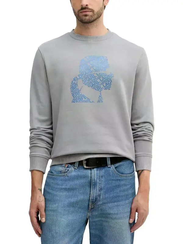 Karl Lagerfeld Graphic Crew-neck Sweatshirt - Grey