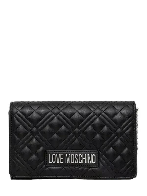Moschino Quilted Chain-strap Shoulder Bag - Black