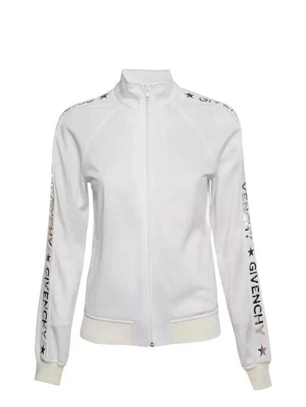 Givenchy Jersey Zip-up Sweatshirt - White