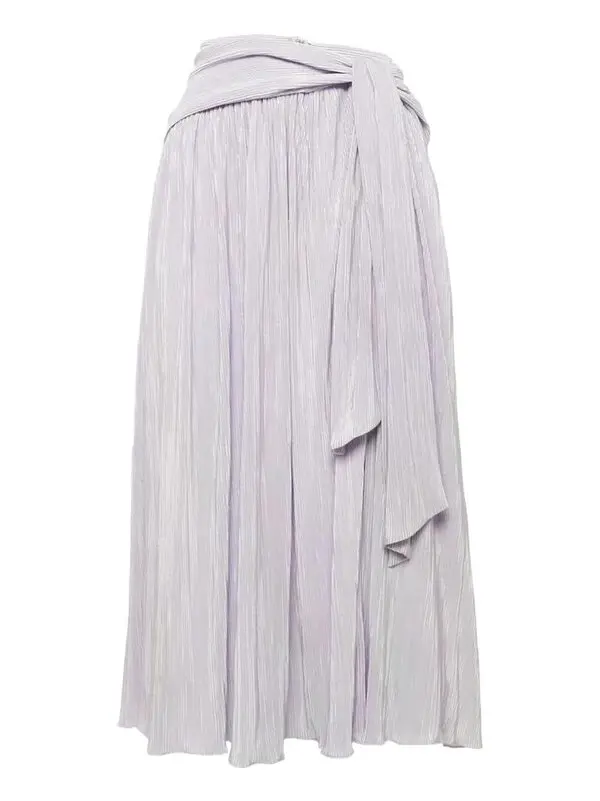 Simkhai Lurex Knotted Skirt - Purple