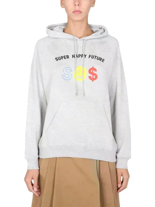 Être Cécile Graphic-print Hoodie - Grey